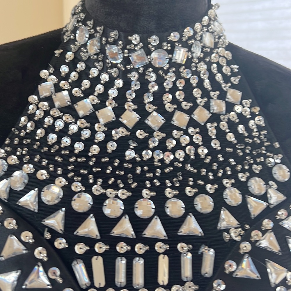 Bejeweled Halter Crop Top - Gem